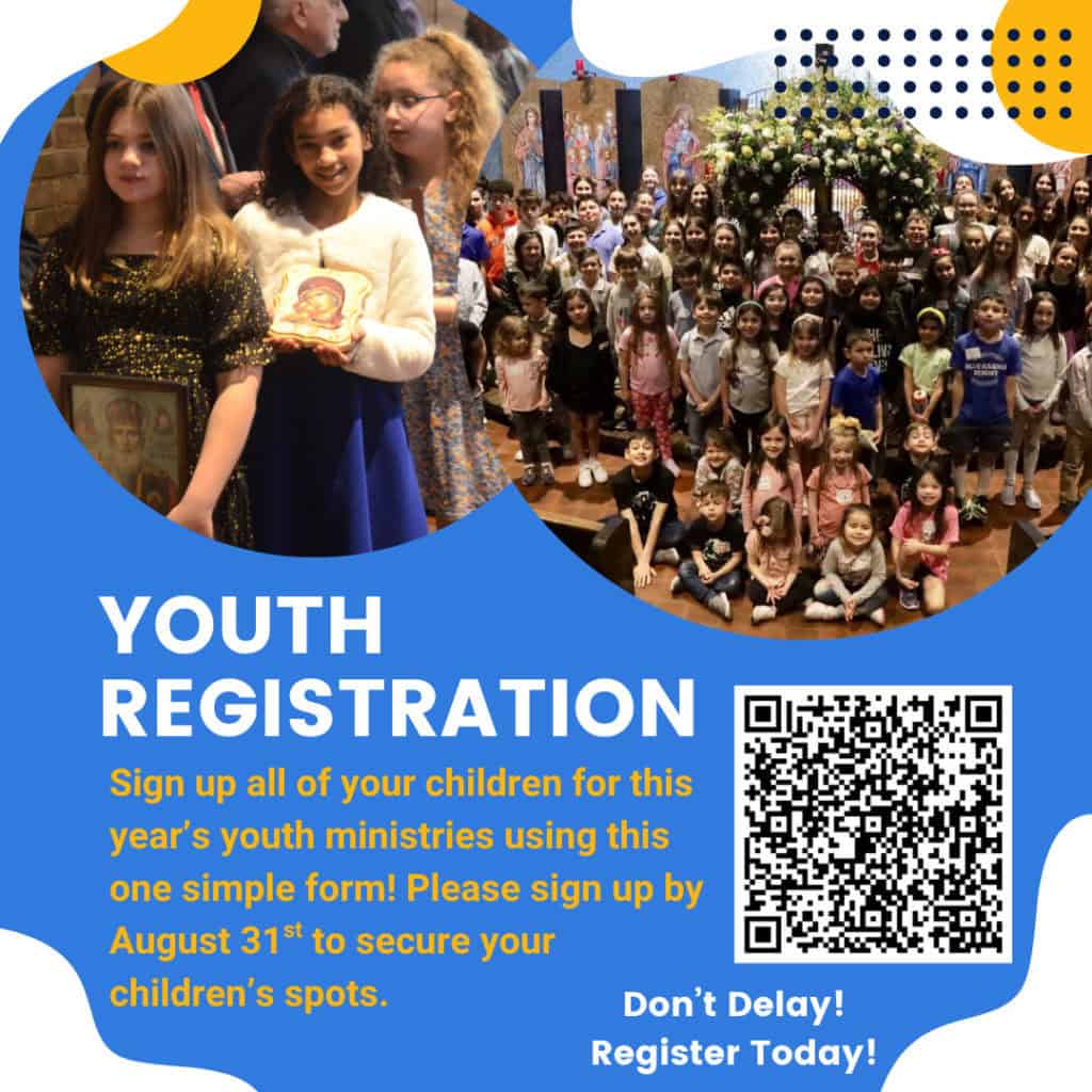 Youth Registration 2025-2026 – Holy Apostles Greek Orthodox Church